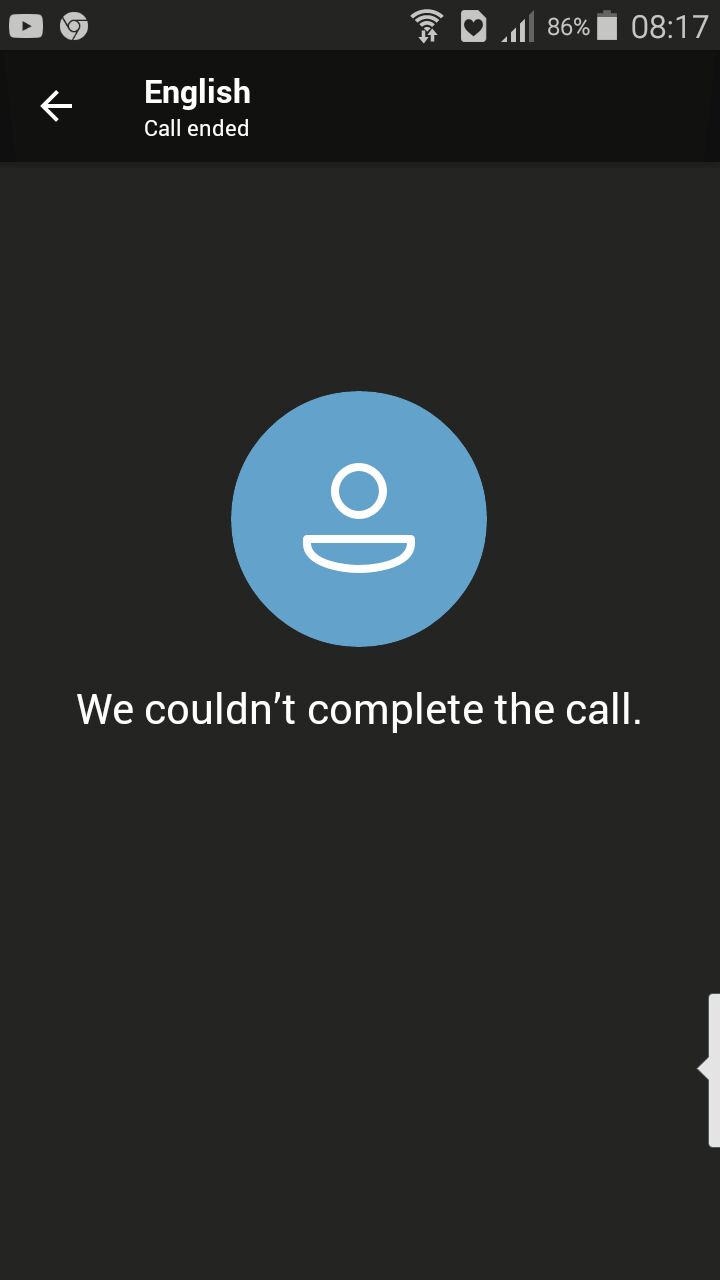 We couldn't complete the call error - Microsoft Q&A