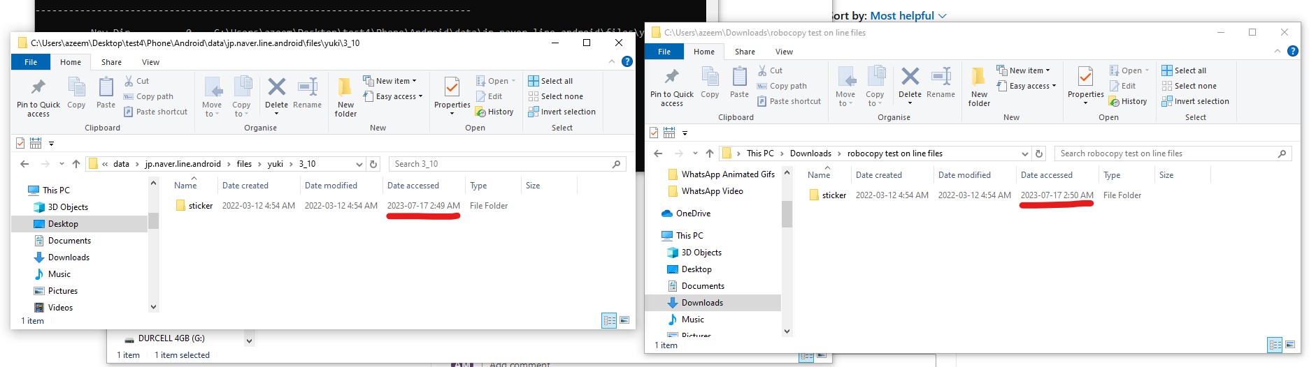 Robocopy does not preserved date accessed of folders properly - Microsoft Q&A