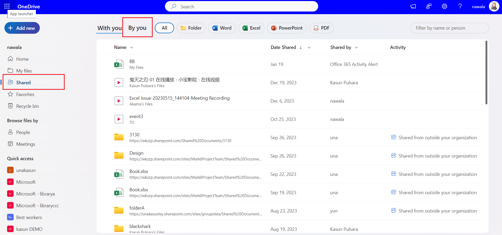 How to know which files on onedrive are shared with whom ? - Microsoft Q&A