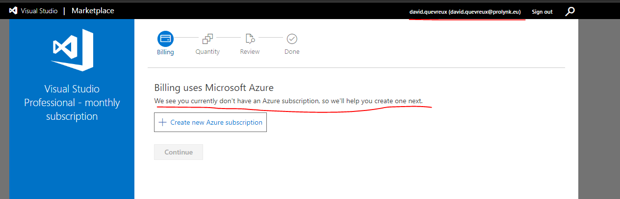Susscribe visual studio issue - Microsoft Q&A Susscribe visual studio issue - Microsoft Q&A