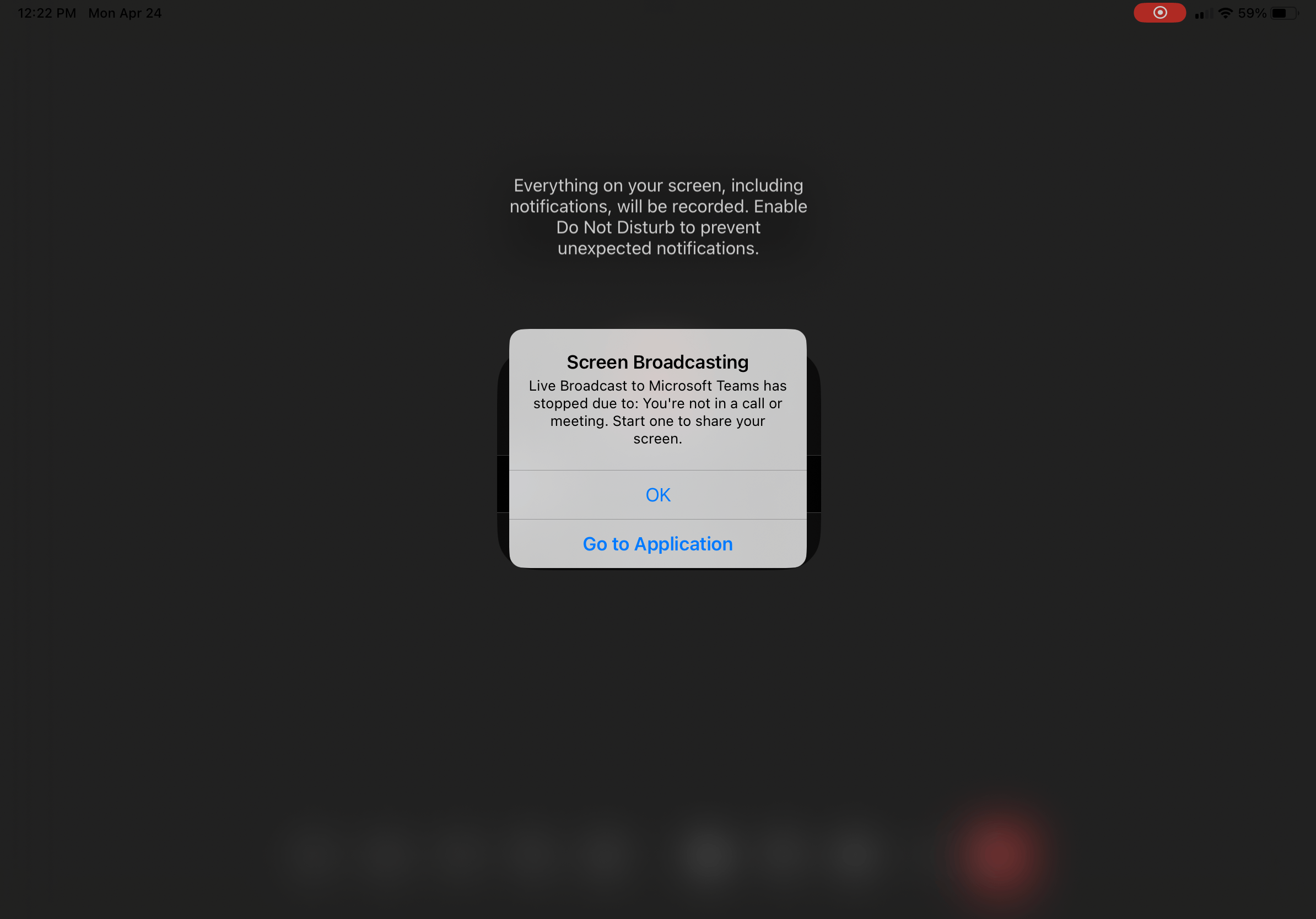 Share screen on Teams from an iOS device - Microsoft Q&A