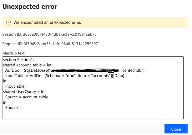 Power Query can't connect to Azure SQL resources - Microsoft Q&A