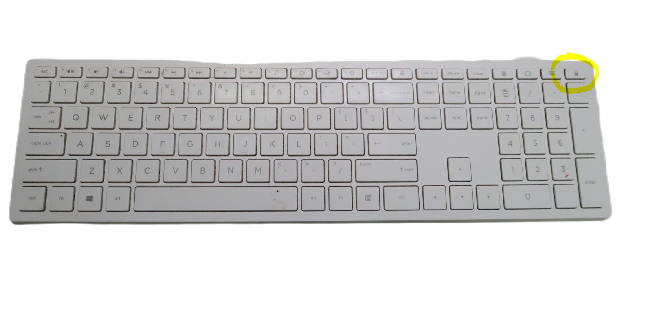 Donde edta ubicado la tecla bloq num en el teclado HP y que significa ...