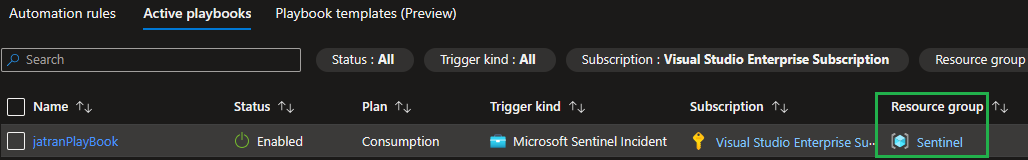 Microsoft Sentinel - Unable to see resource group when configuring playbook permissions ...