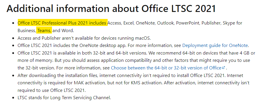 2021 LTSC license - teams not syncing to outlook - Microsoft Q&A