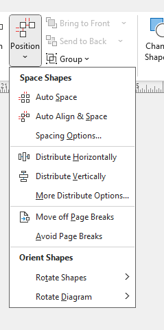 How to align and distribute shapes evenly in Visio - Microsoft Q&A