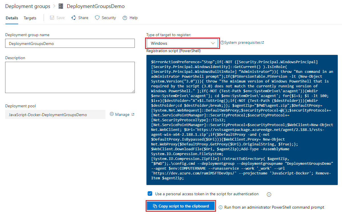 Server registration process in Azure devops - Microsoft Q&A