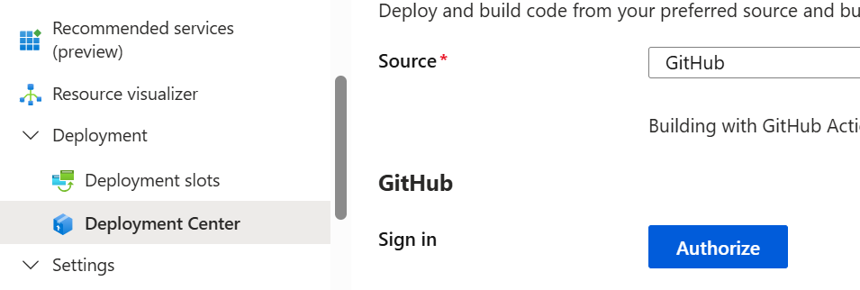How to connect my GitHub repo to an Azure App Service deployment slot ...