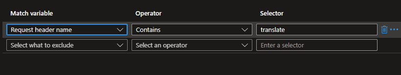 Azure WAF Exclusion Issue - Microsoft Q&A Azure WAF Exclusion Issue - Microsoft Q&A