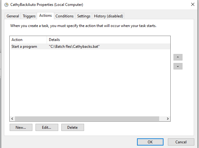 Task Scheduler - Batch File - Microsoft Q&A