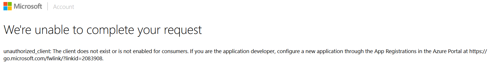 Entra ID App regsitration unauthorized_client - Microsoft Q&A