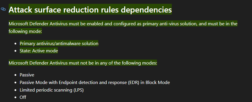 Defender for Endpoint for windows servers passive mode best practice ...