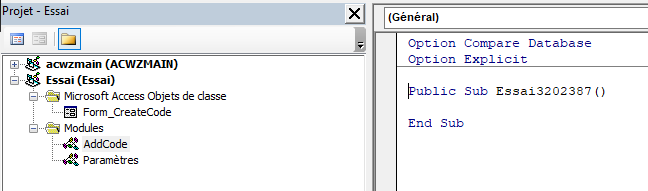 Reset of variables after using the InsertLines method inserting lines of code in a module with ...