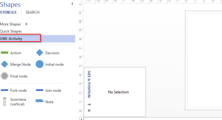 How to draw a UML Interruptible Activity Region? - Microsoft Q&A