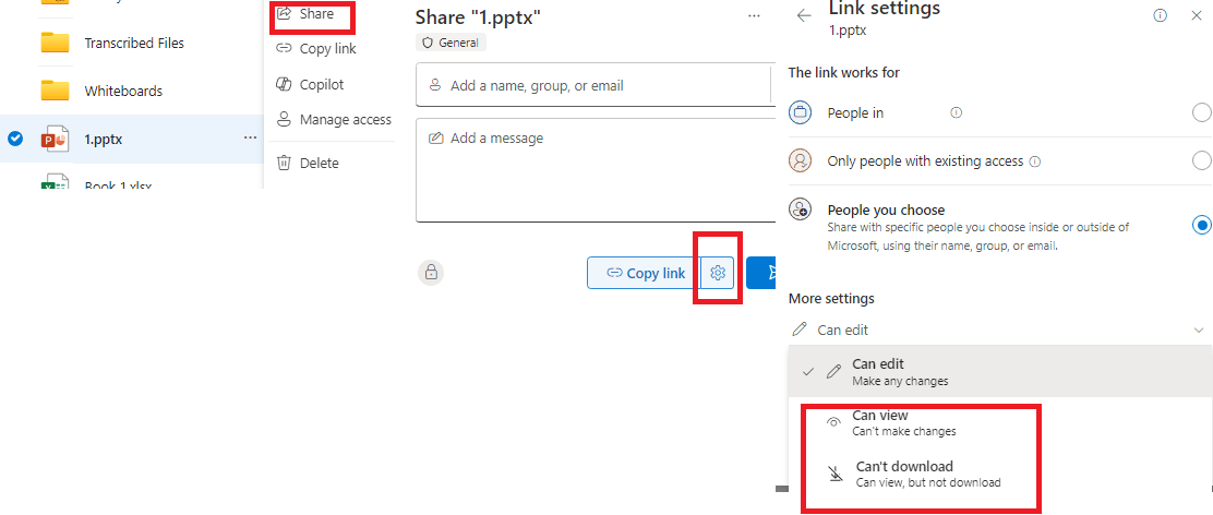 How do I restrict permissions in PowerPoint to allow viewing and ...