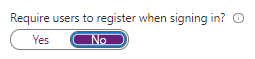 Disable sspr sign up - Microsoft Q&A