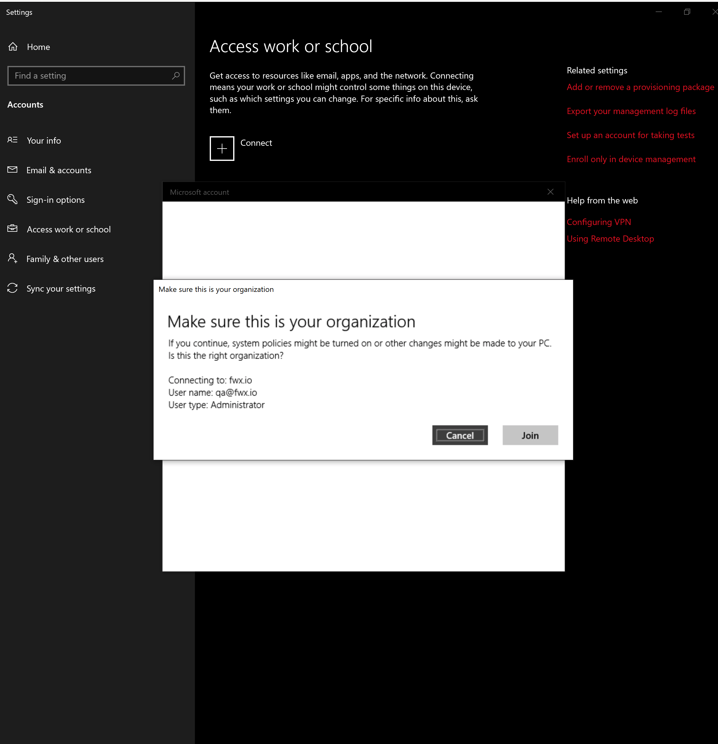 Device is not connected to MDM app - Microsoft Q&A