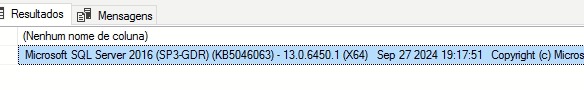 Problemas com versão do SQL server - Microsoft Q&A