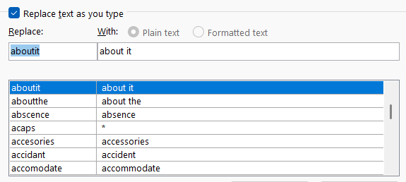 [Article] AutoCorrect As You Type and AutoCorrect Options dialogs ...