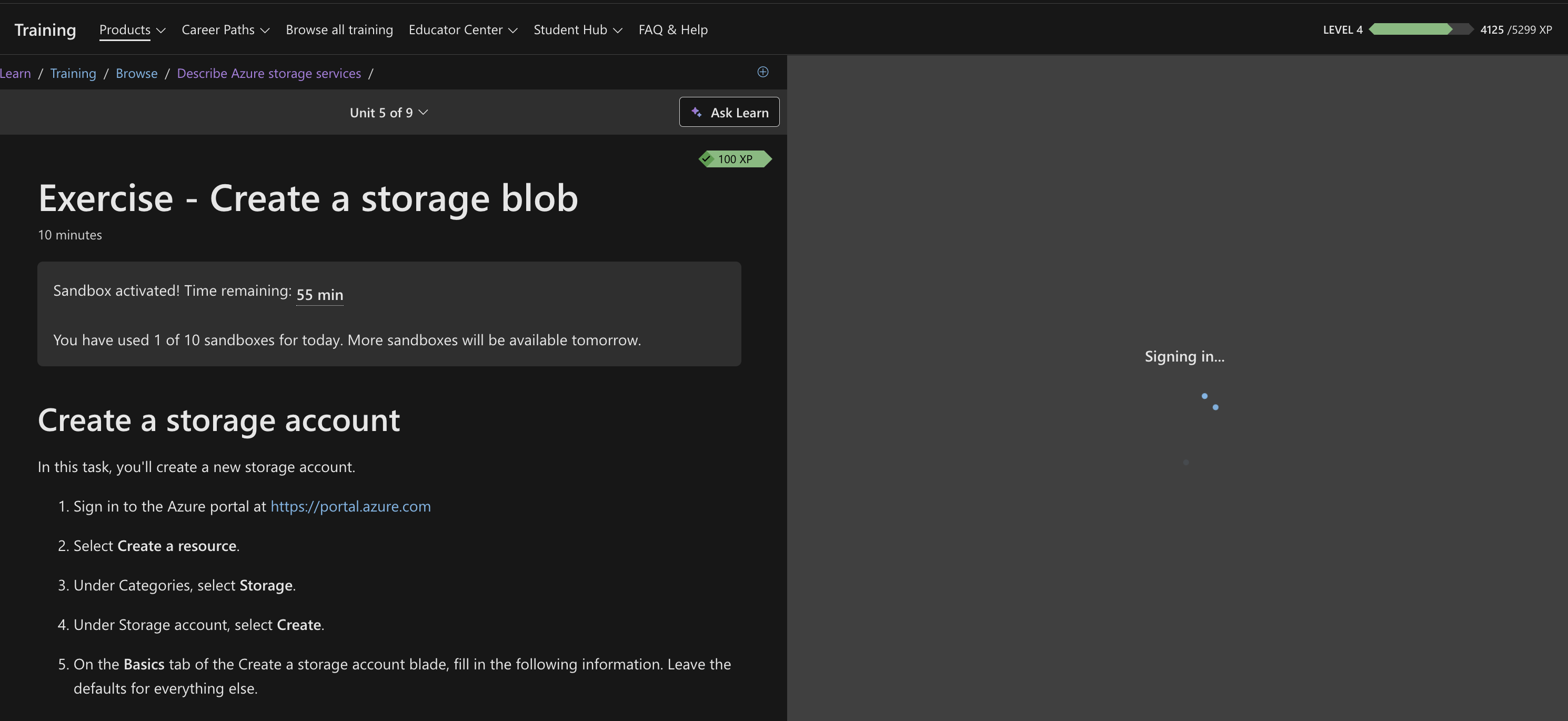 How to fix 'Microsoft Service' tenant error when accessing Sandbox on MS Learn? - Microsoft Q&A