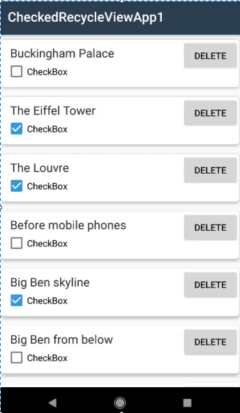 Xamarinandroid Cant Save Old Data In Recycler View Checklist Microsoft Qanda
