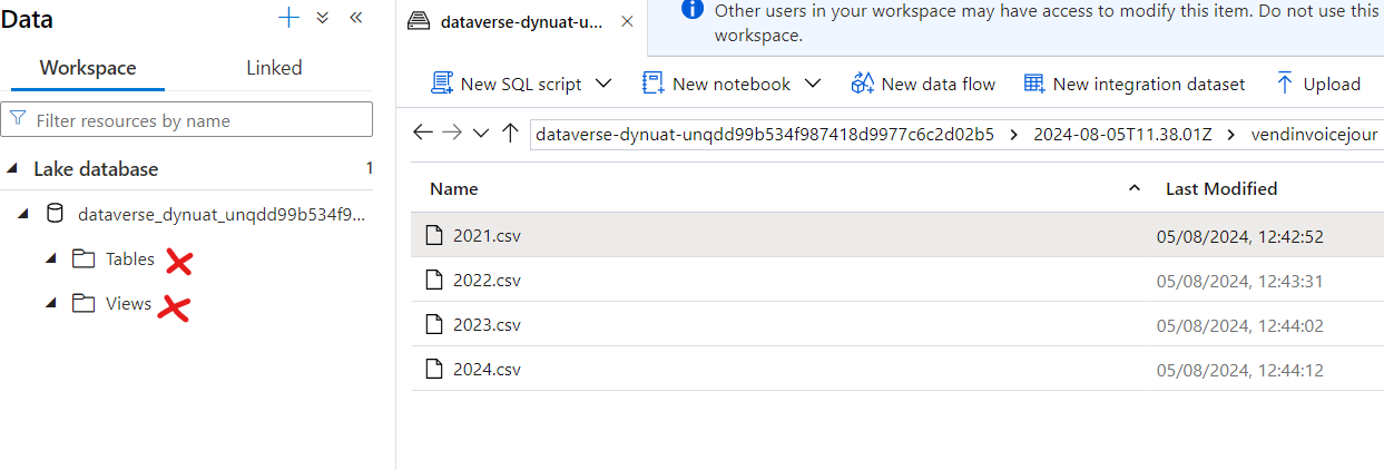 Azure Synapse Link - Not creating tables in Synapse Analytics - Microsoft Q&A