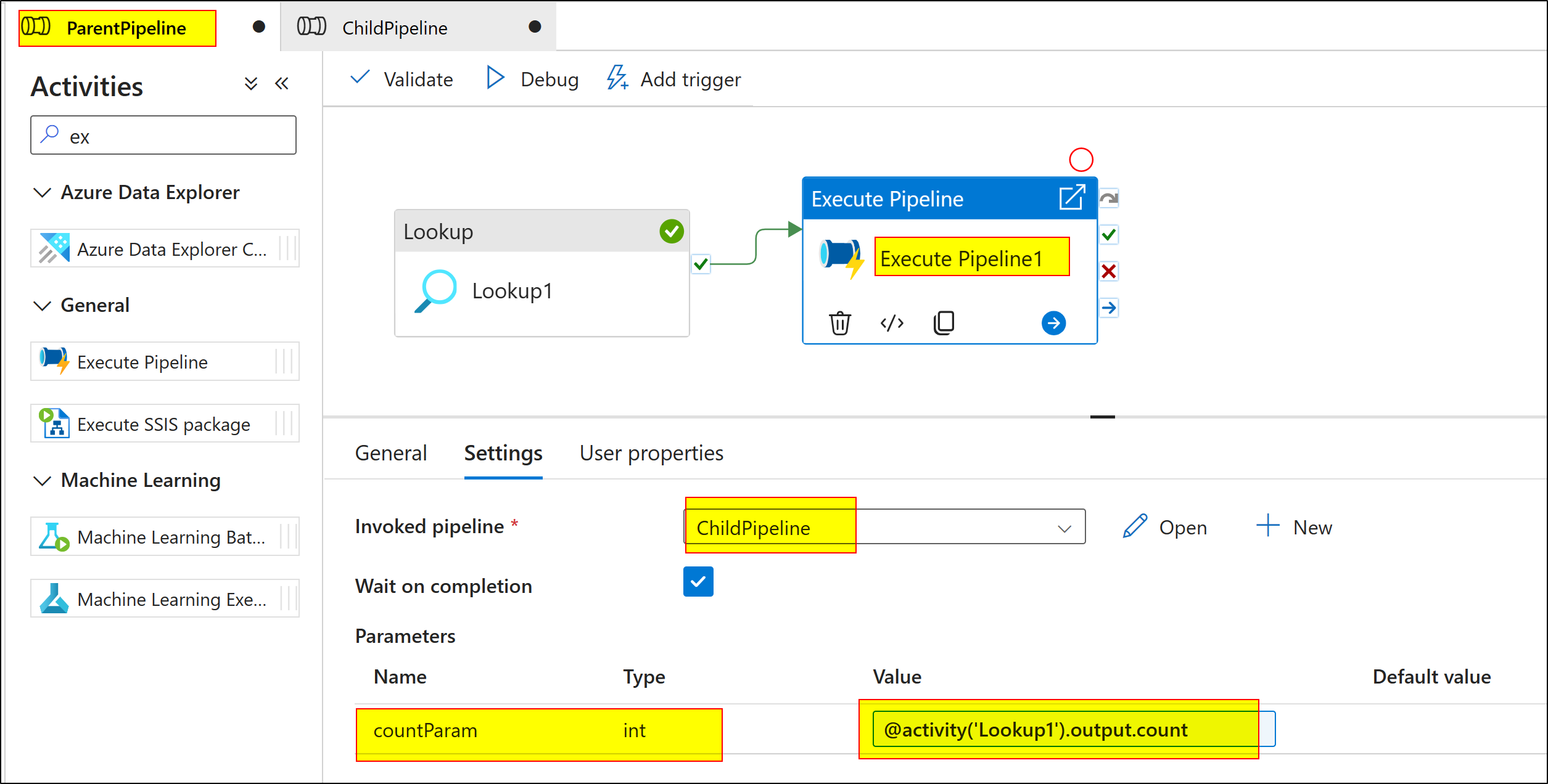 How To Assign An Lookup Activity Output To A Pipeline Parameter