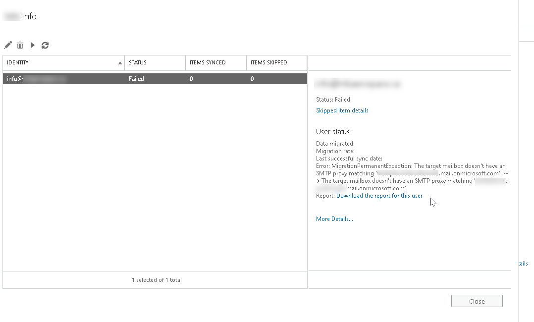 Mailbox Migration Issues Routing Address Missing Microsoft Qanda