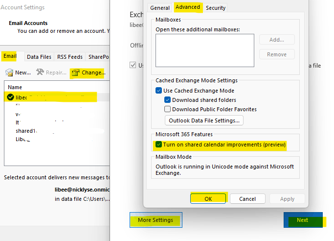 Outlook not saving Shared Calendars? - Microsoft Q&A