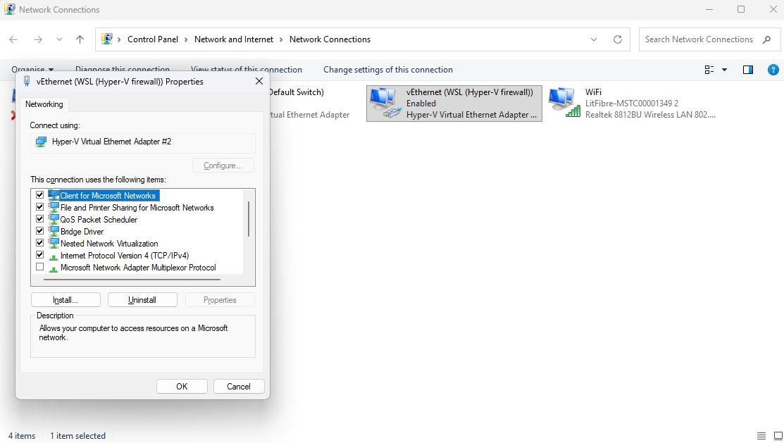 I have slow WSL2 virtual ethernet adapter on win 11 and cannot disable Large Send Offload ...