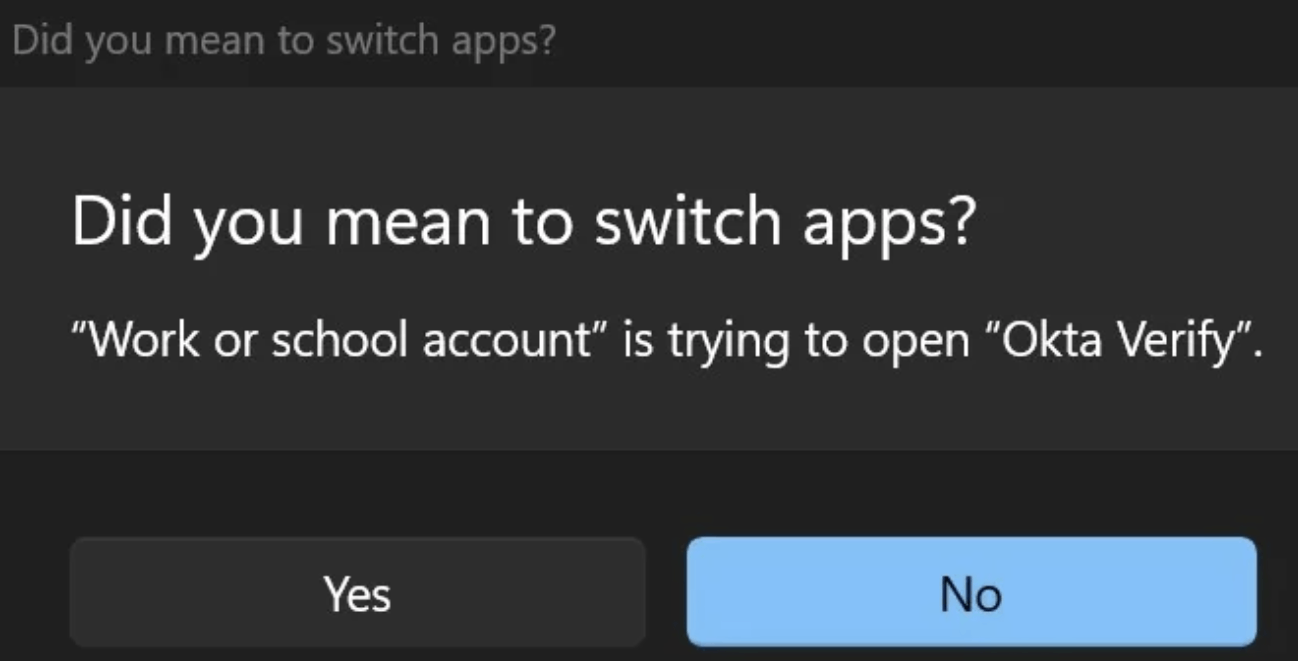 How to stop the Windows Prompt: "Did you mean to switch apps ...