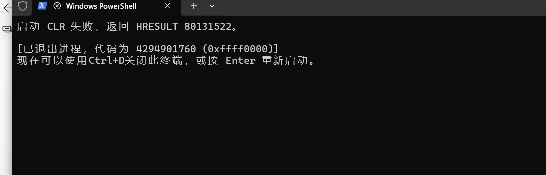 How to fix CLR startup failure with HRESULT 80131522. - Microsoft Q&A