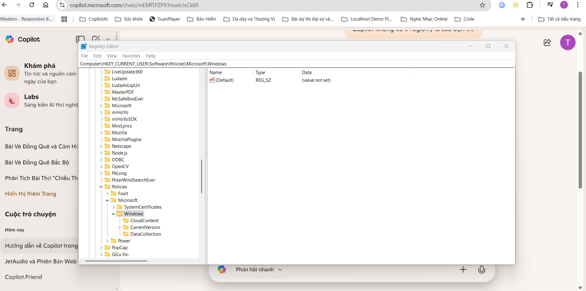 Fix for "copilot error the request took longer than expected. please ensure your online and try ...