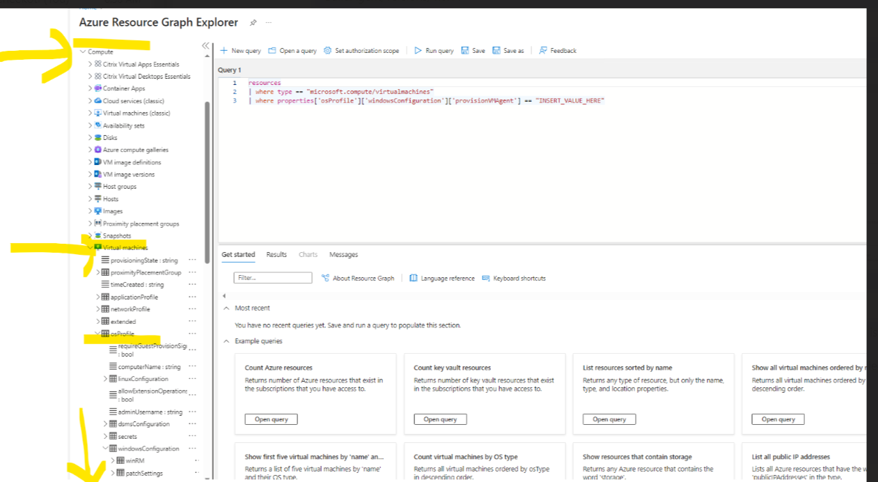 Using resource graph explorer to fetch VM status whether it is part of Maintenance configuration ...
