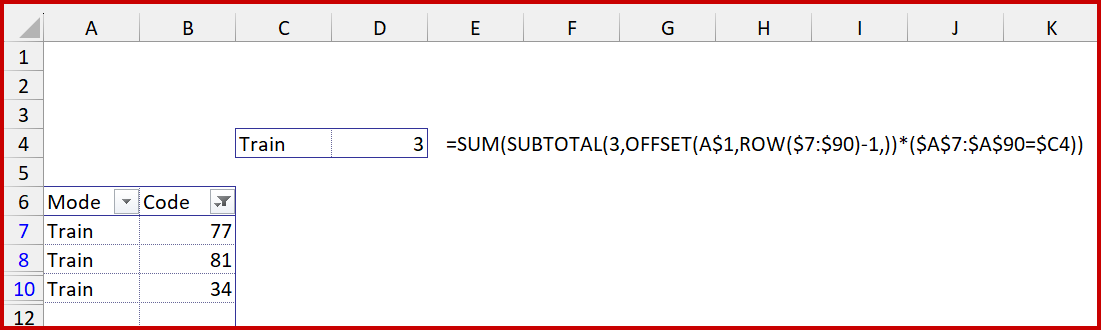 How do I count "Distinct" text items using a "Subtotal" function to ...