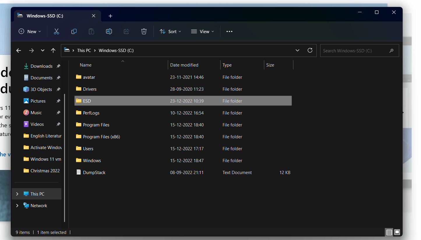 ESD folder in Windows 11 Insider version - Microsoft Q&A