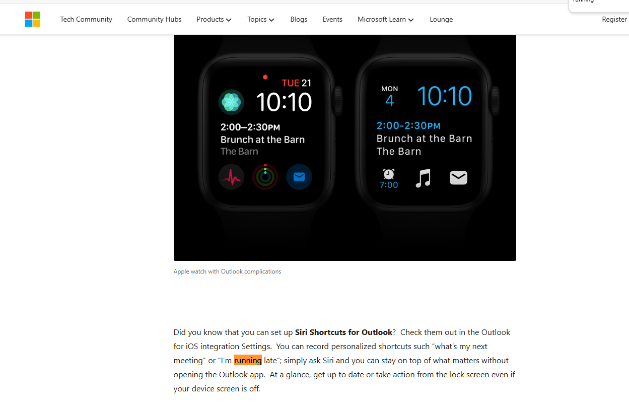 Automatic sending "Im running late" - Microsoft Q&A