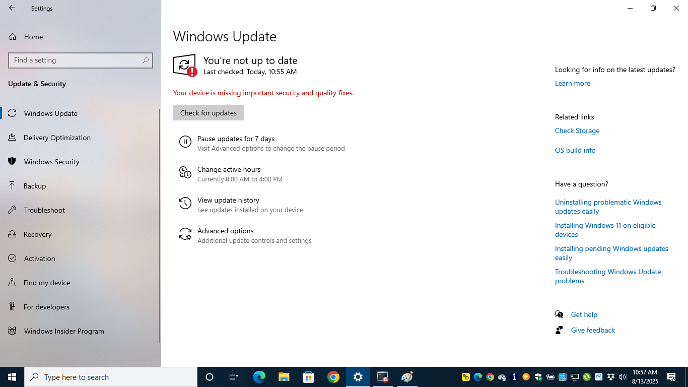 windows update in a loop - Microsoft Q&A