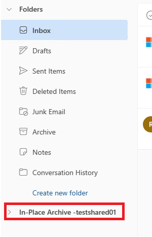 Team mailbox - Online Archive / In-place Archive for Outlook Web ...