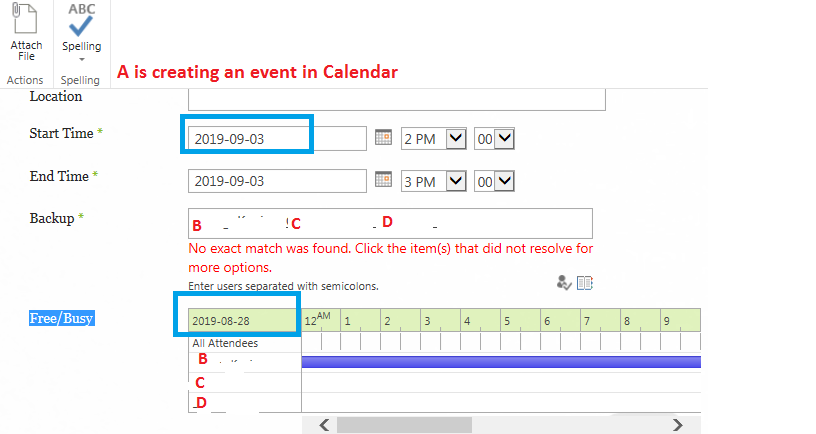How to use Free/Busy schedule in Sharepoint Calendar list? - Microsoft Q&A