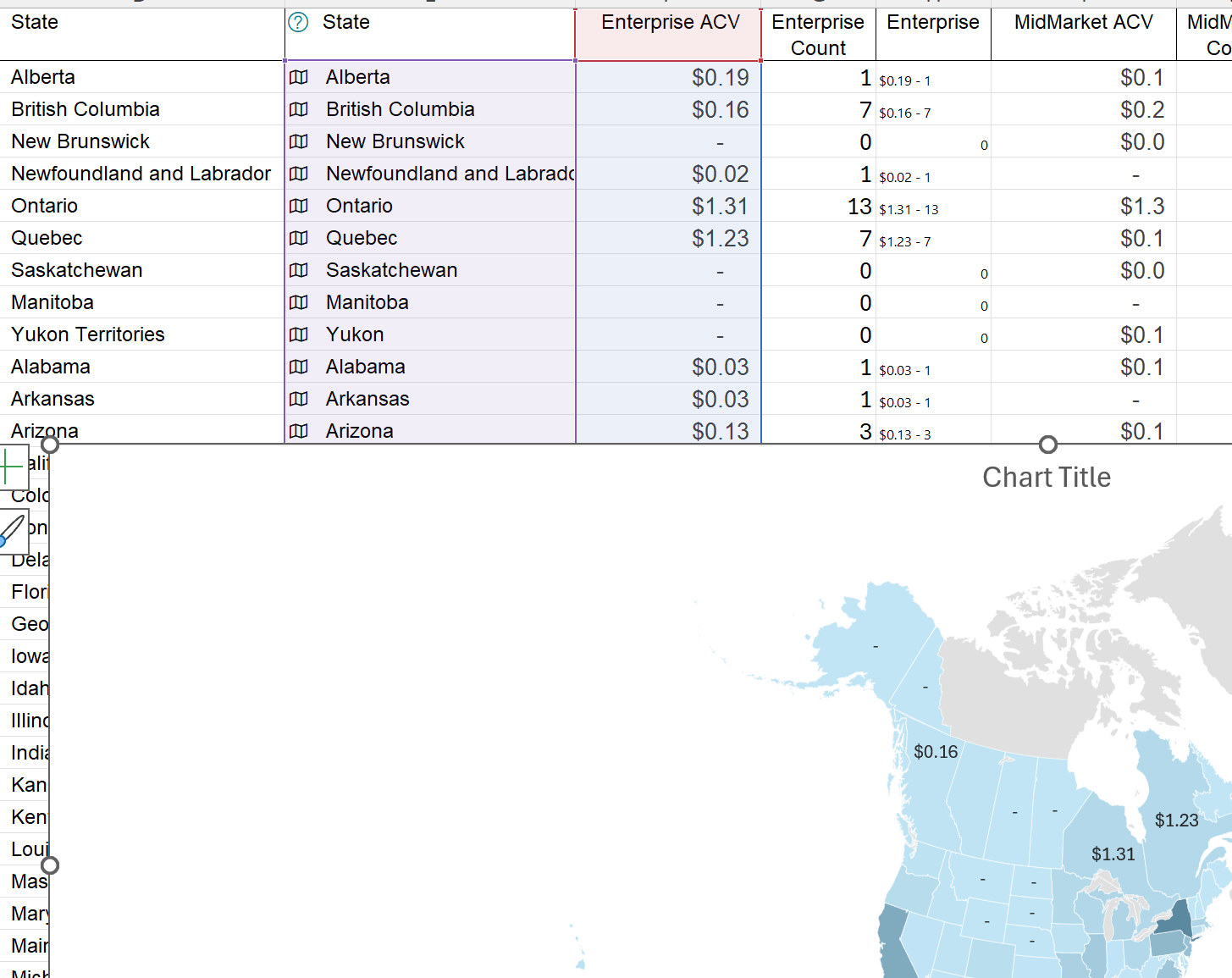 Map Chart not showing all values? - Microsoft Q&A