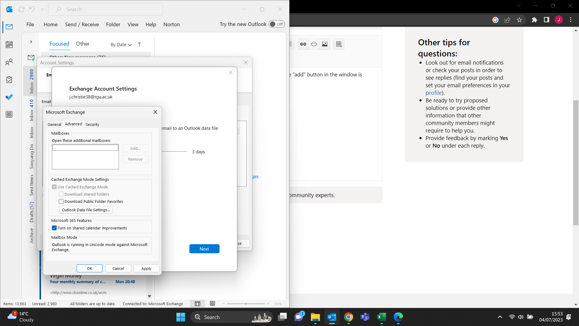 Why is my "Add" greyed out on my outlook for shared mailboxes ...