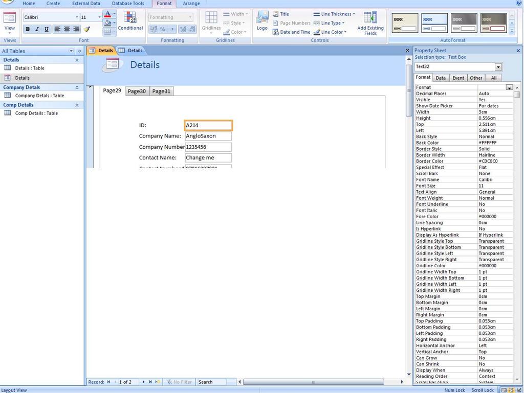 Form size help; cannot adjust the height of a form in layout or form ...