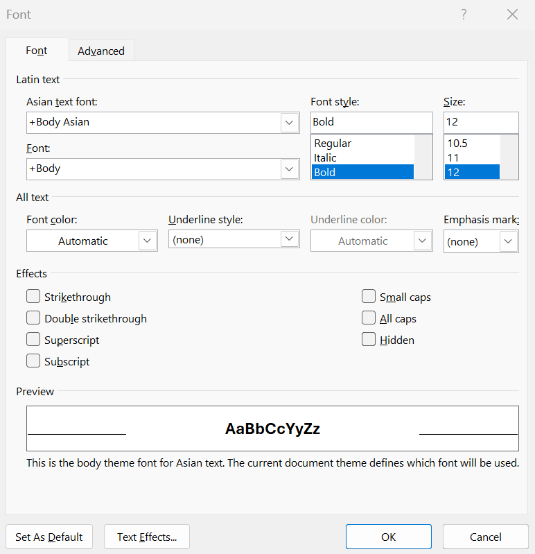 Font Dialog Box Microsoft Q A