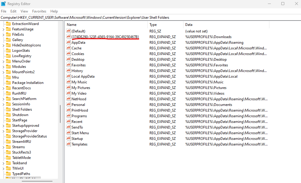 Download folder missing from C:/User/ - Microsoft Q&A
