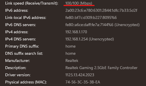 Realtek Gaming 2.5Gbe Family Controller Download Speeds Capped and Slowed - Microsoft Q&A