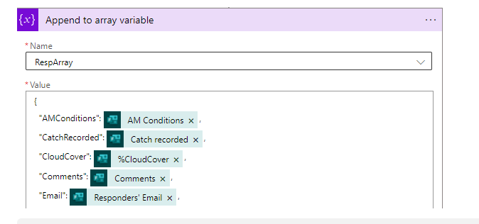 Getting responses from Microsoft Form to "Create CSV table" - Microsoft Q&A