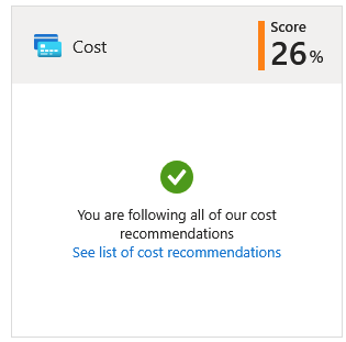 Azure adviser cost score is meaningless - Microsoft Q&A