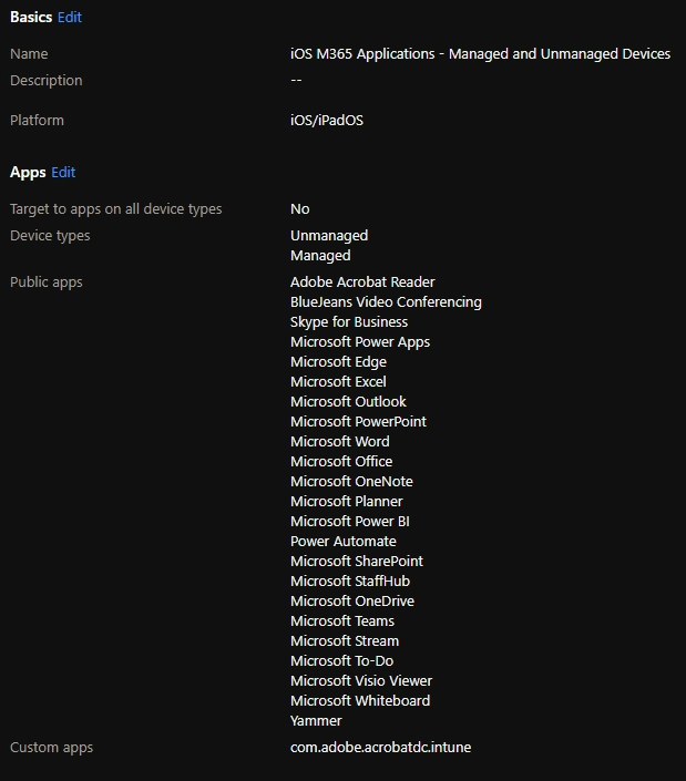 Intune App Protection Policy Send Org Data To Other Apps Policy Managed Apps With Open In