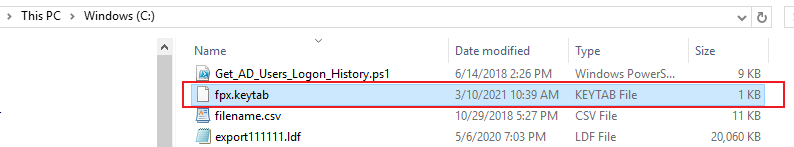 Error When Trying To Generate Kerberos Keytab File Using Ktpass